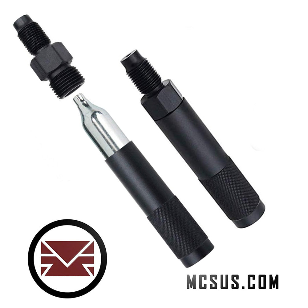 Quick Change 12g CO2 Cartridge Adapter with 88g or 90g Capsule Threads – MCS Mexico