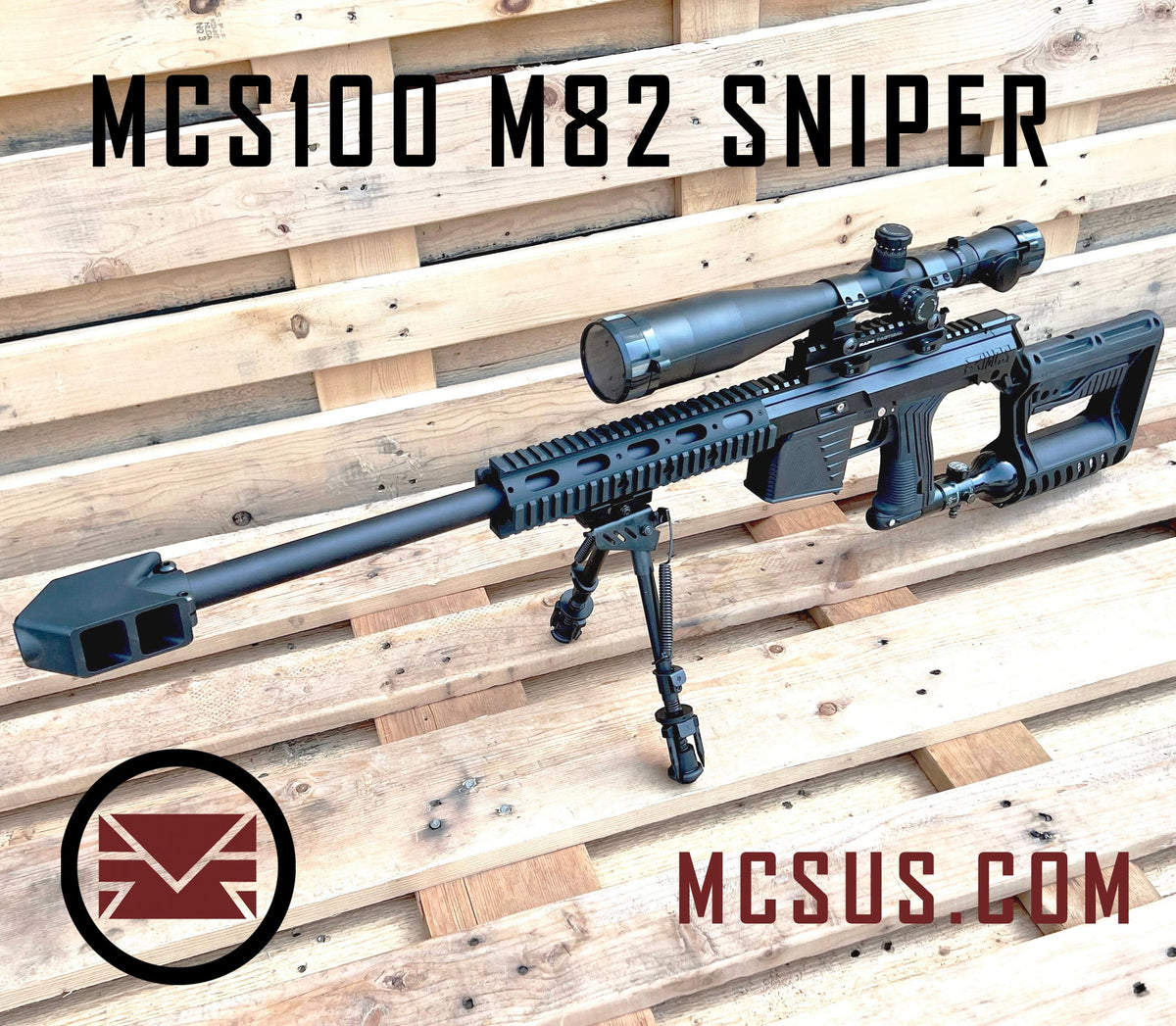 MCS100 M82 Sniper Paintball Gun Package – MCS Mexico