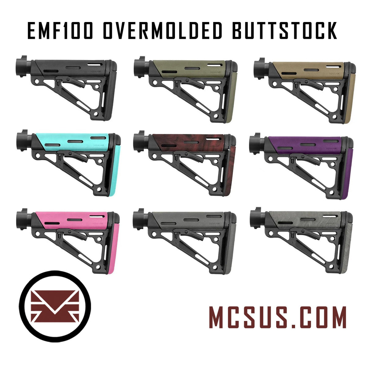 EMF100 MG100 MCS100 Paintball Gun Milspec Buttstock Buffer Tube – MCS ...