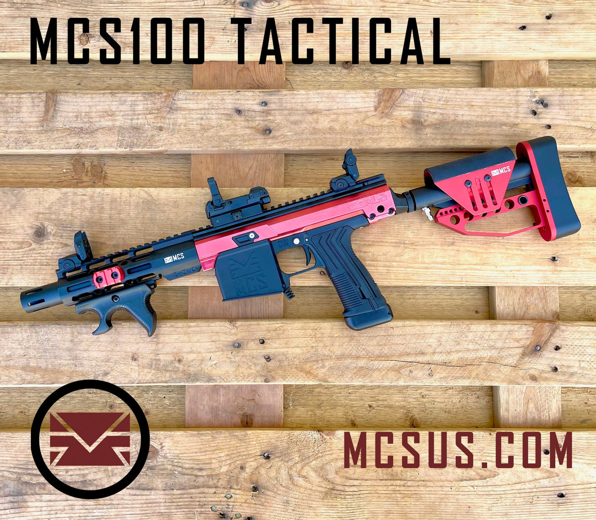 MCS100 Tactical Red Paintball Gun Package – MCS Mexico