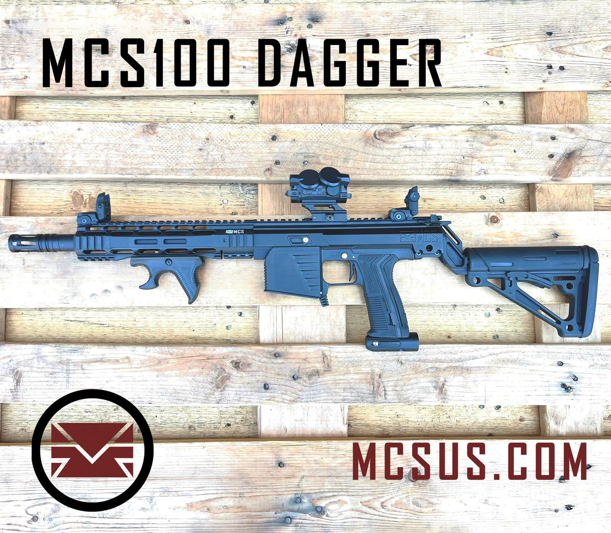 MCS100 M4/AR15 Coversion Body Kit For EMF100 MG100 Paintball Gun – MCS ...