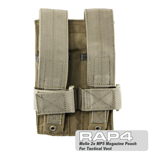 TAN MOLLE Double MP5 Magazine Pouch – MCS Mexico