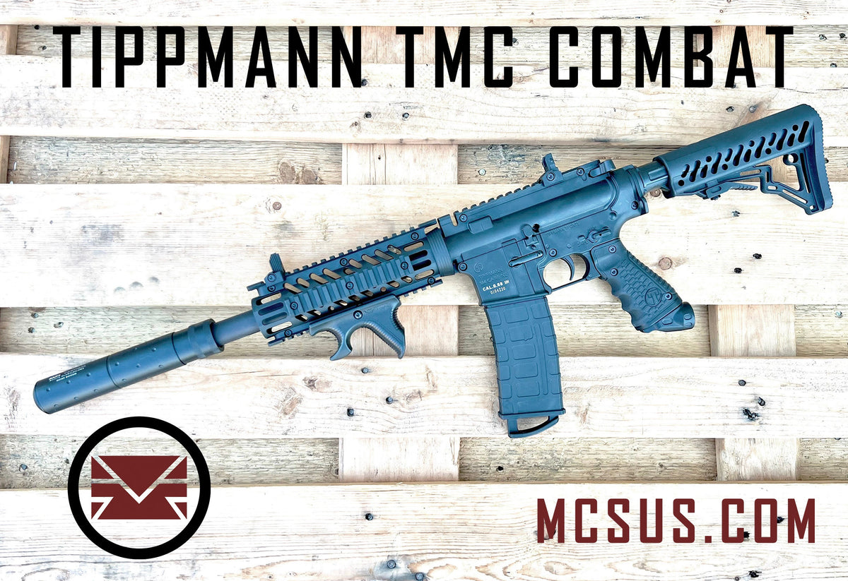Custom Tippmann TMC Combat Paintball Gun ( With Air Tank Buttstock Kit ...